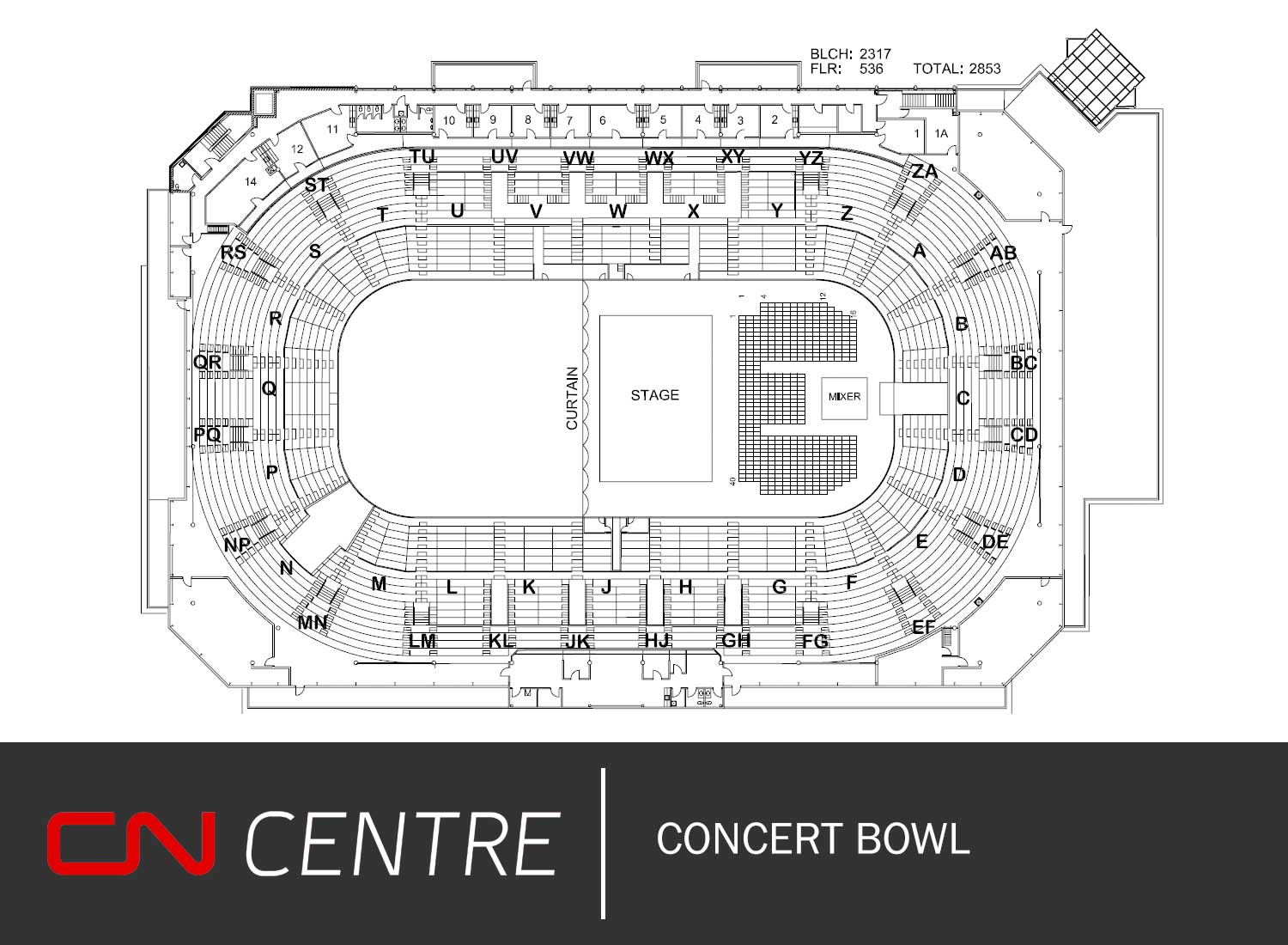 Floor and Seating Plans | Prince George CN Centre